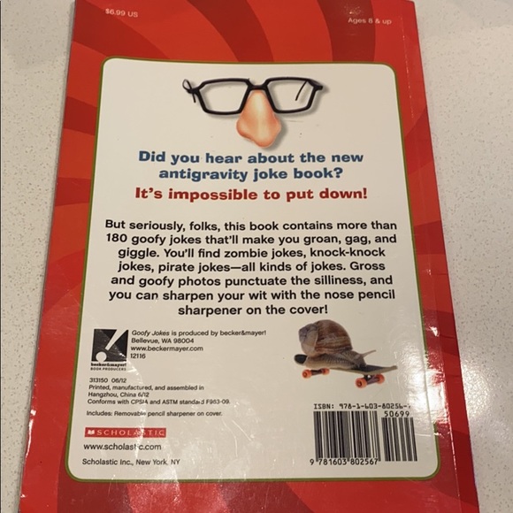 Scholastic | Toys | Goofy Kids Joke Book | Poshmark